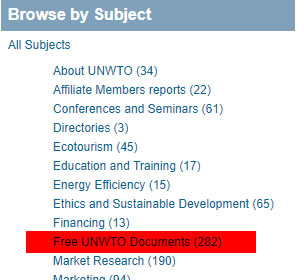 UNWTO 電子図書館(Elibrary)とは？ | UNWTO